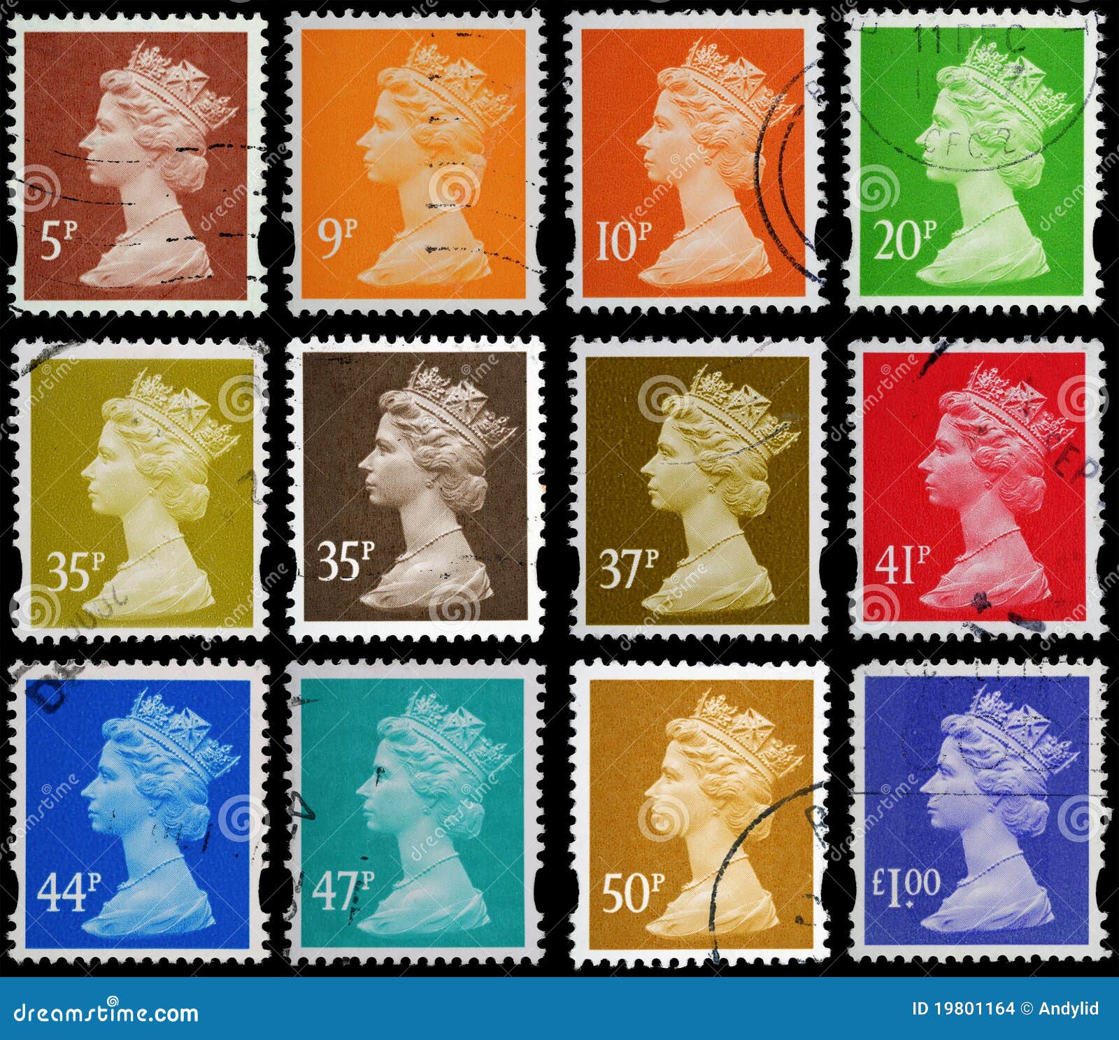 Großbritannien-Briefmarken redaktionelles stockbild. Bild von papier ...