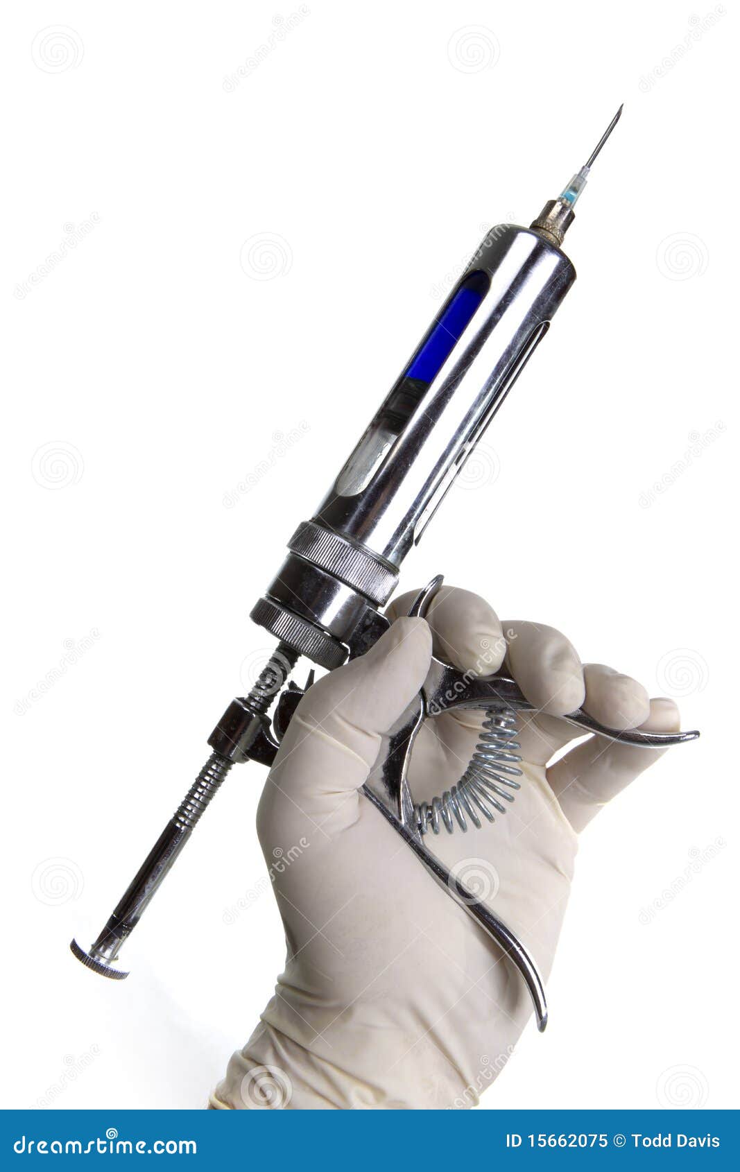 Große Getrennte Spritze in Der Hand Stockbild - Bild von hand, doktor ...