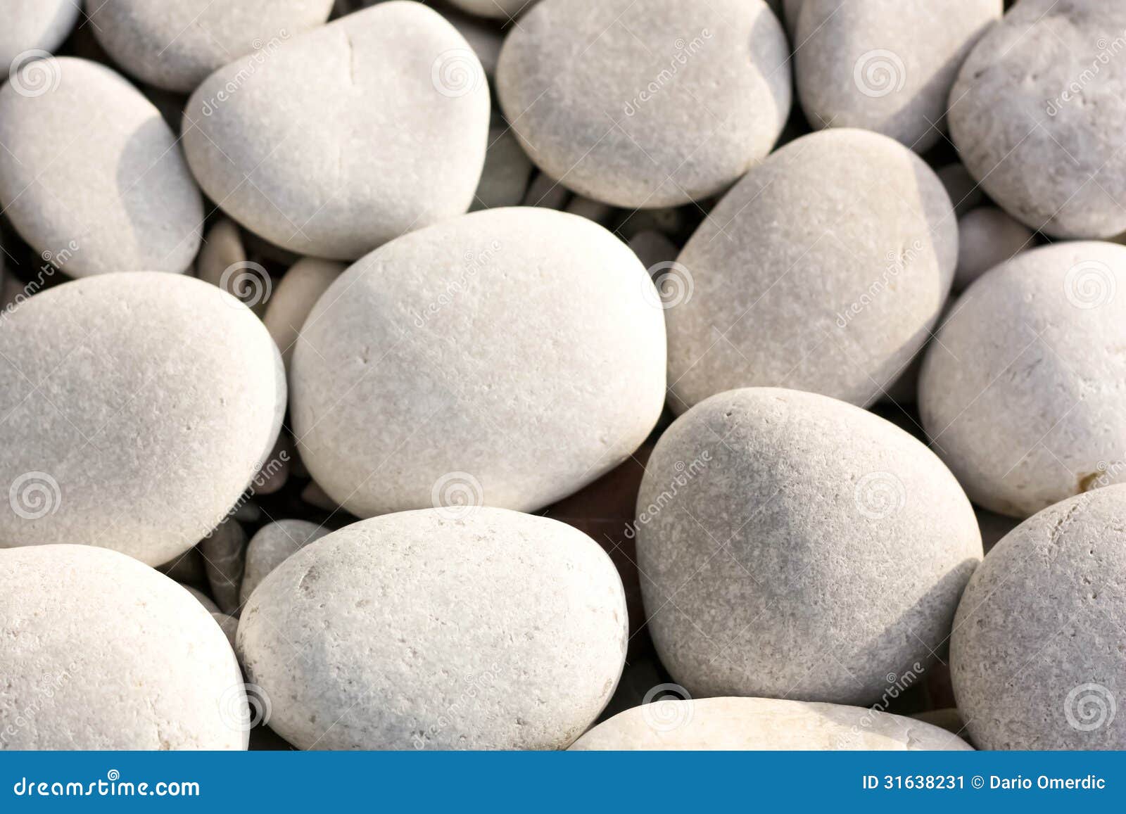 Große weiße Kieselsteine stockbild. Bild von steine, kiesel - 31638231