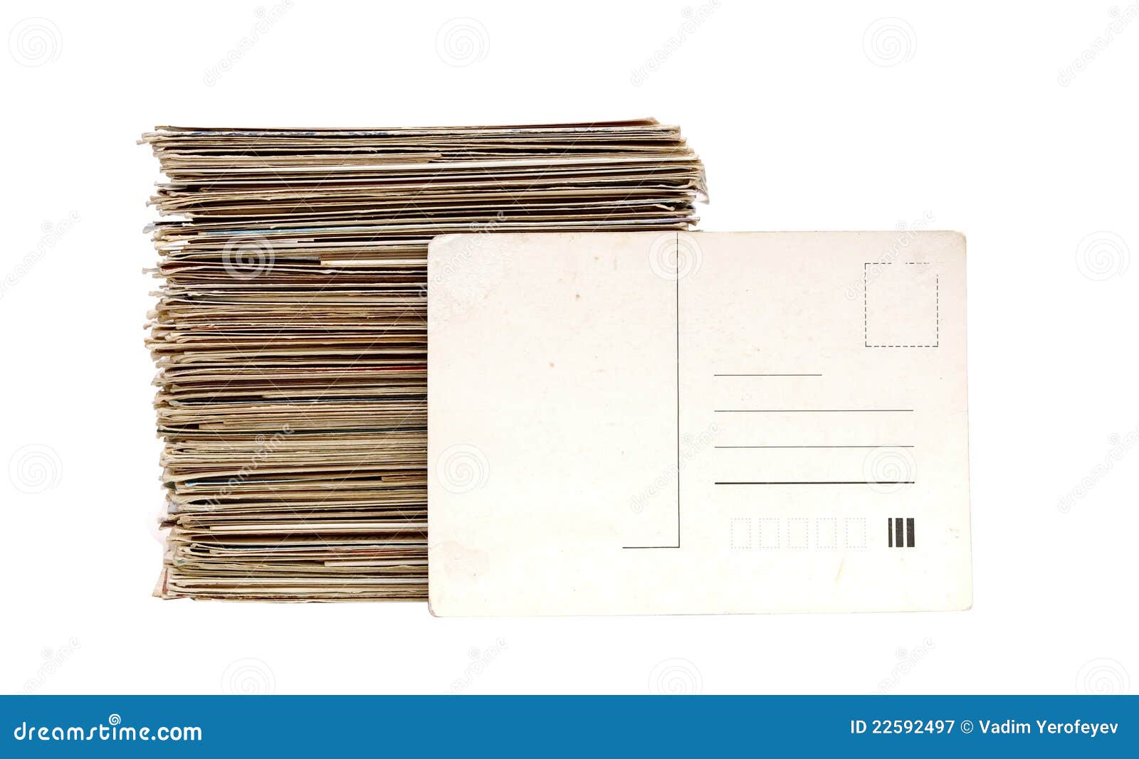 Großer Stapel Der Alten Zeichen Und Der Postkarten Stockbild - Bild von ...