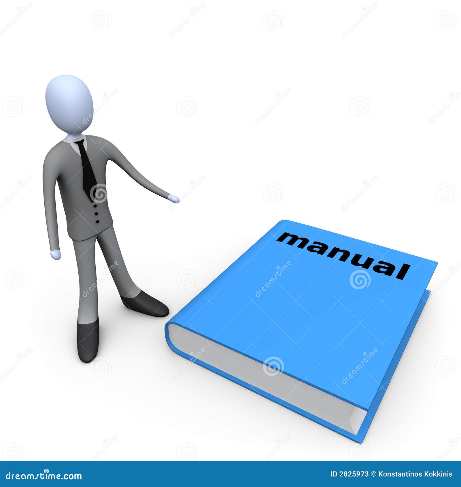 Großes Handbuch stock abbildung. Illustration von firma - 2825973