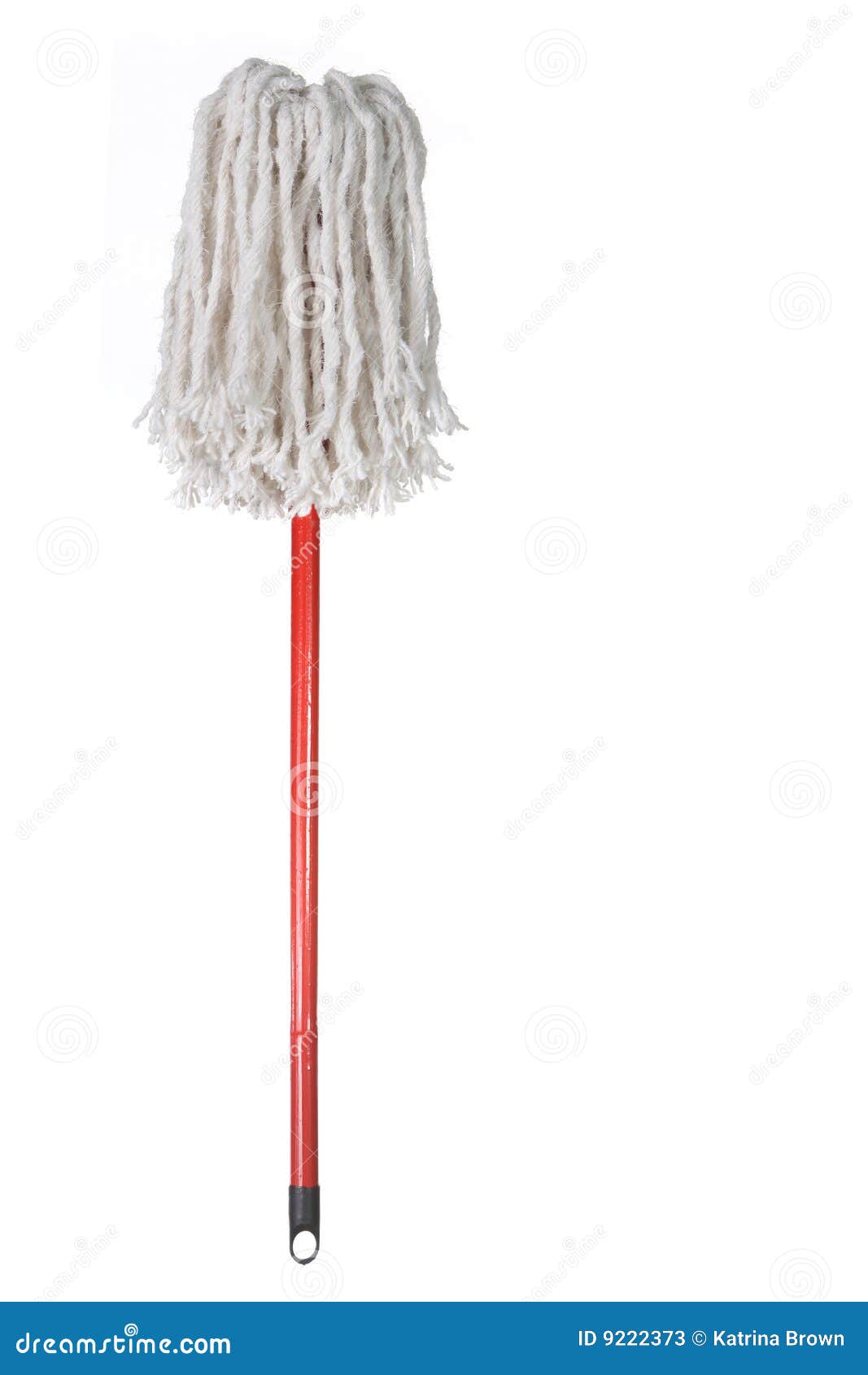 Großes Mopp-gedreht Getrennt Auf Weiß Stockbild - Bild von getrennt ...