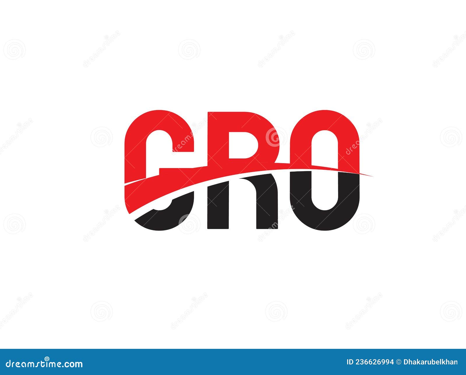 GRO Letter Initial Logo Design Vector Illustration Stock Vector ...