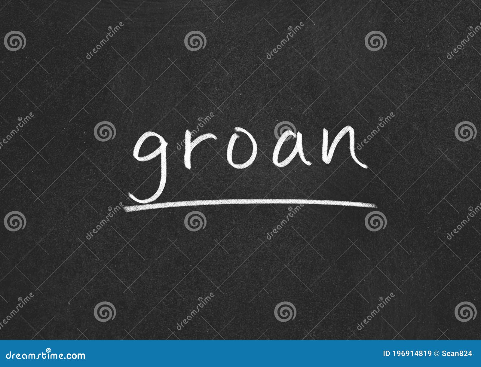 Groan stock image. Image of groan, chalkboard, blackboard - 196914819