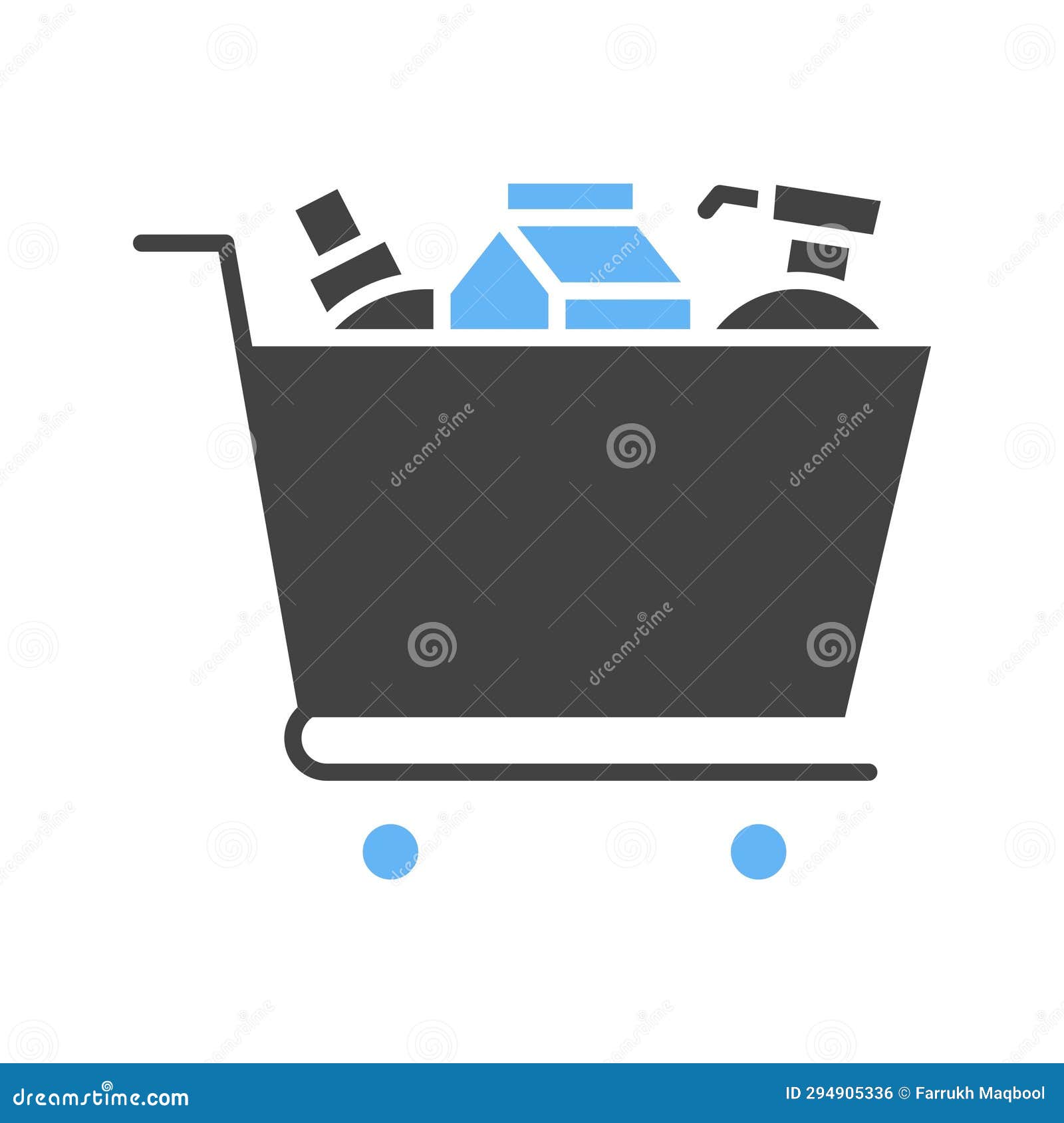 Groceries Icon Vector Sign And Symbol Isolated On White Background ...