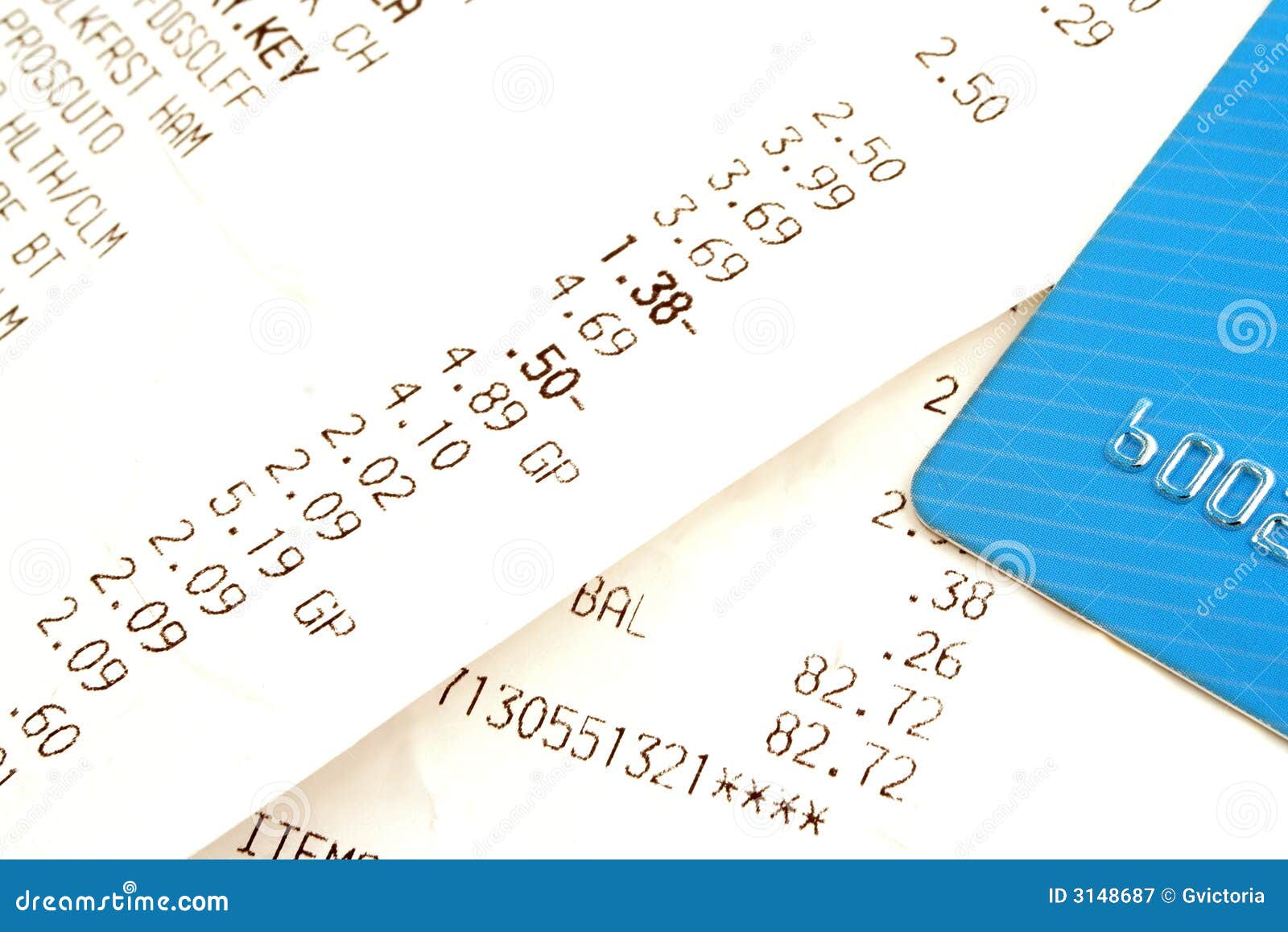 Grocery bill stock image. Image of numbers, shopping, sales - 3148687