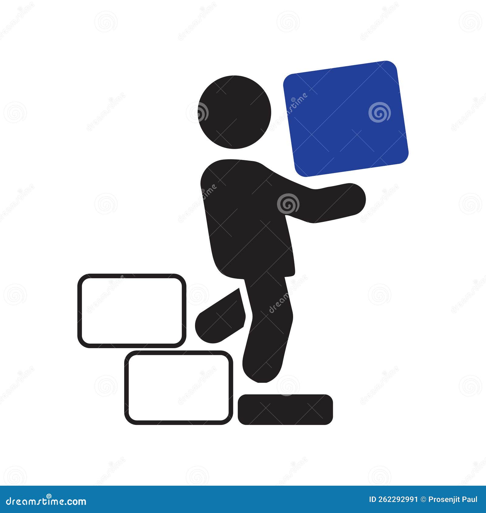 Grocery Home Hand Delivery Icon Stock Vector - Illustration of speed ...