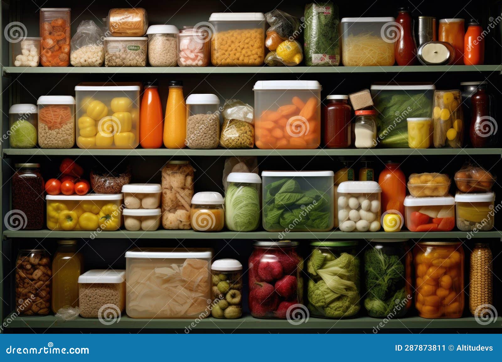 Grocery Items Sorted into Categories for Easy Storage Stock ...