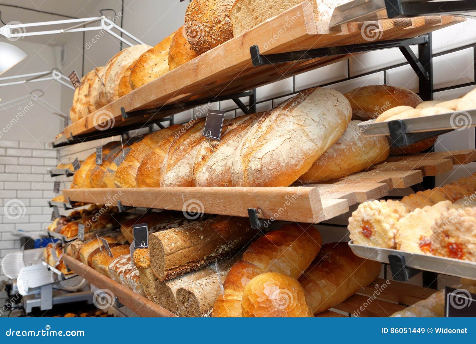 Grocery Store with Bread and Pastry Stock Image - Image of card ...