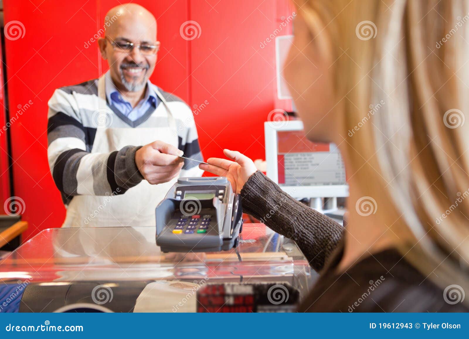 Grocery Store Cashier stock image. Image of cashier, assistant - 19612943