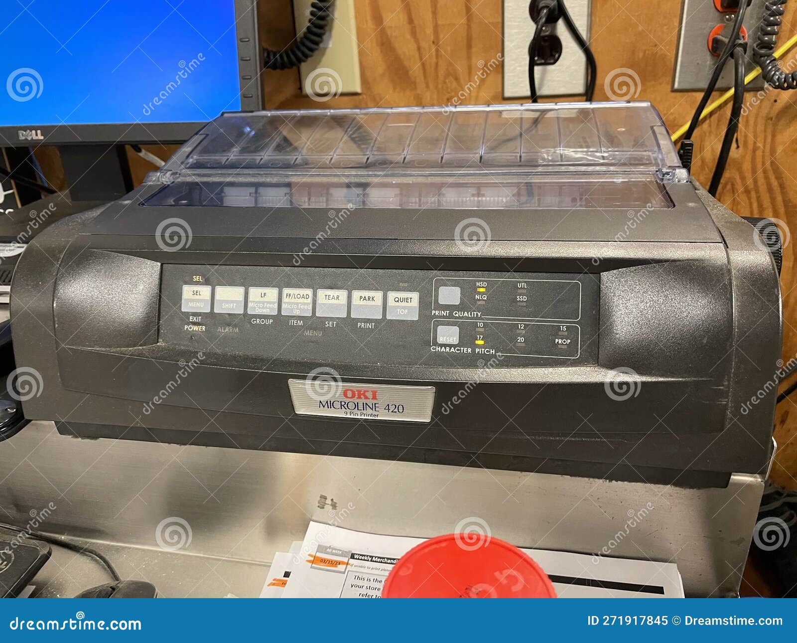 Grocery Store Old OKI Microline 420 Printer Editorial Image - Image of ...