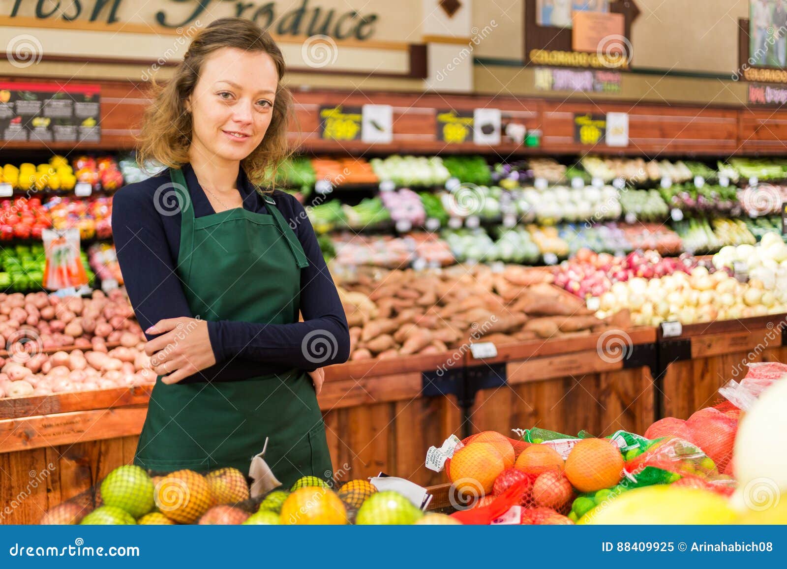 Grocery store stock image. Image of caucasian, green - 88409925