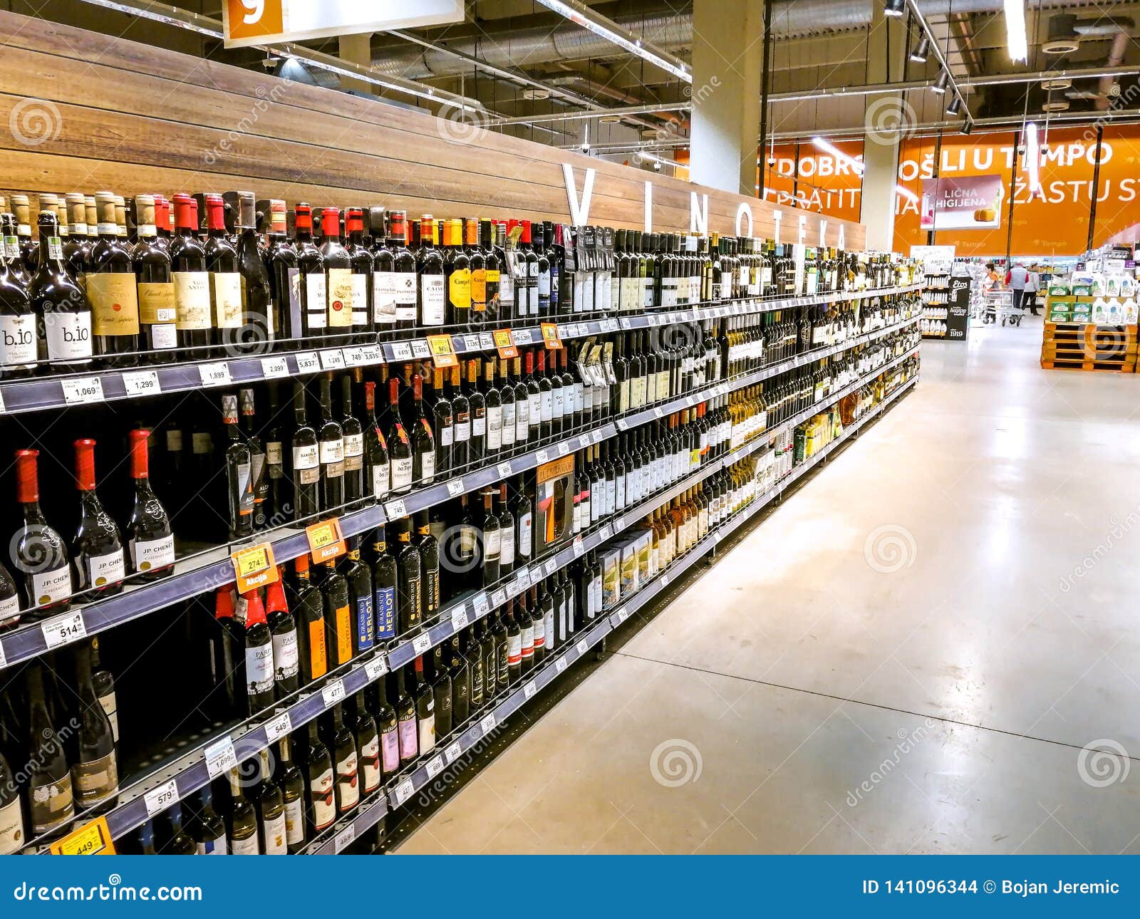 Grocery Store Refs with Full of Alcoholic Drinks Editorial Stock Image ...