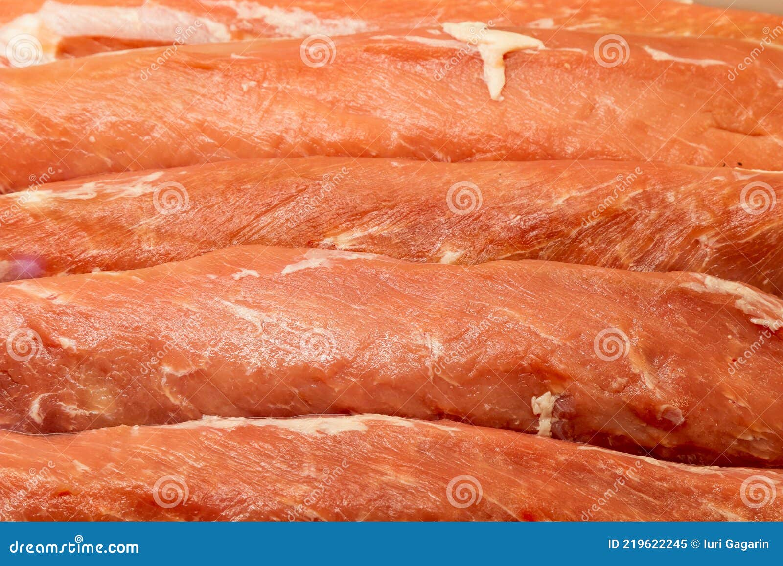 Grocery Store Showcase or Supermarket Shelf. Meat Section Stock Image ...