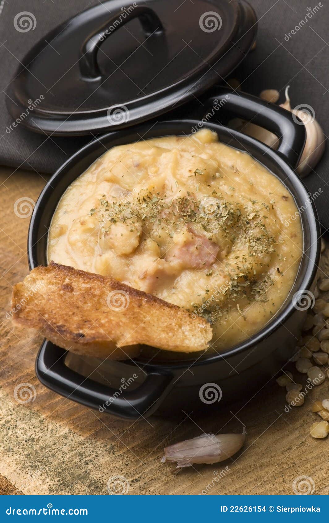 Grochowka - Polish Pea Soup Stock Photo - Image of food, meat: 22626154