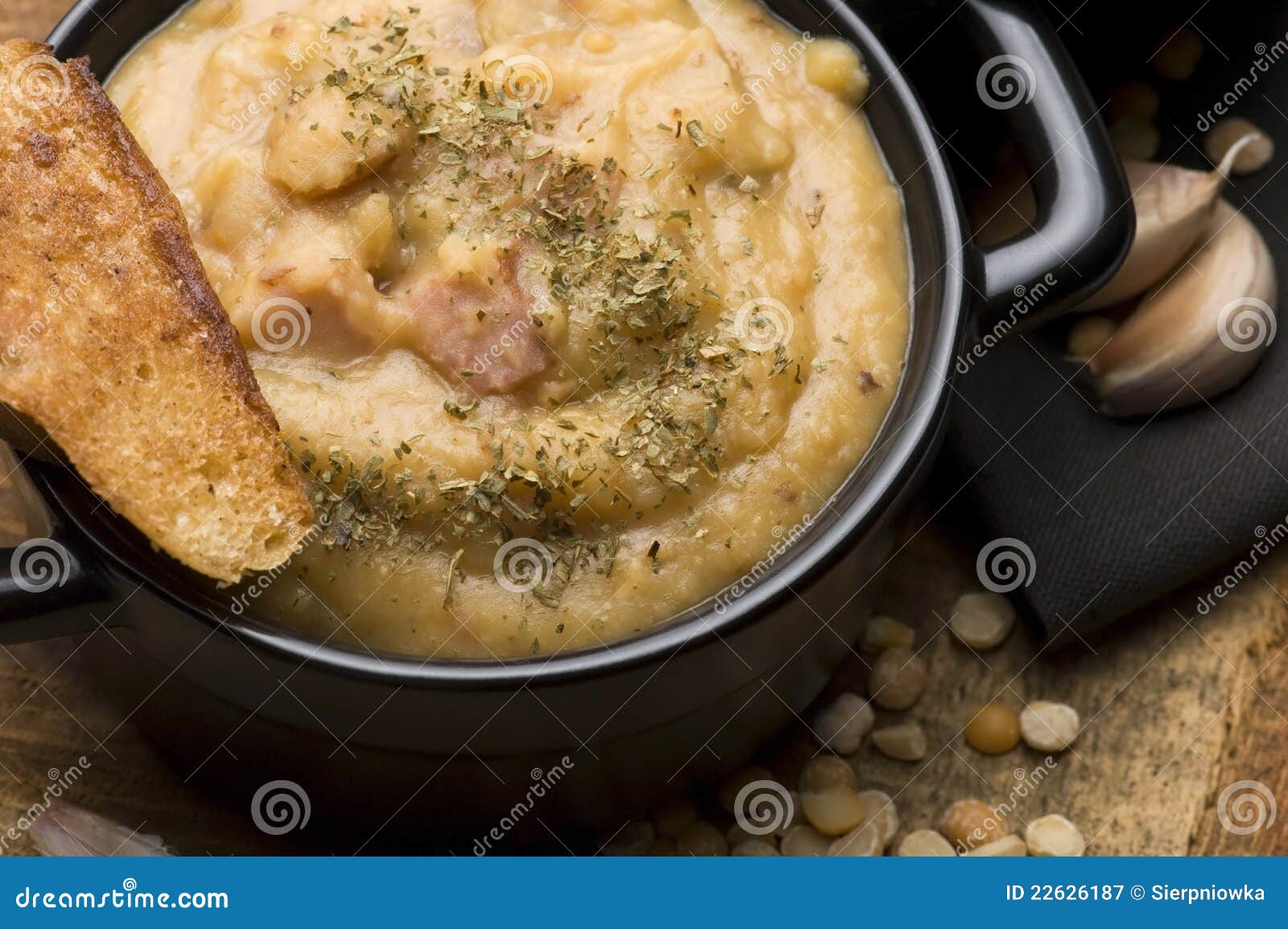 Grochowka - Polish Pea Soup Stock Image - Image of health, vitamins ...