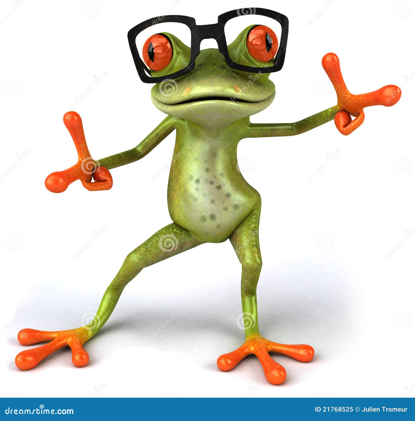 Groda med exponeringsglas stock illustrationer. Illustration av regn ...