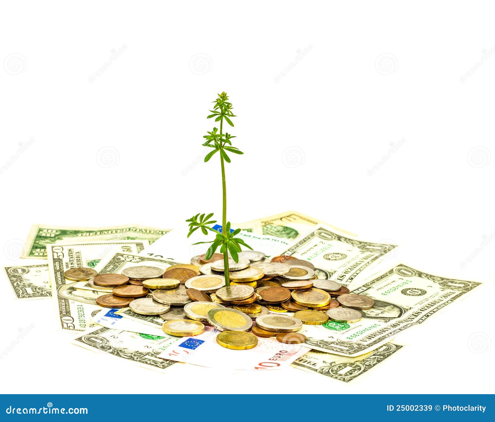 Groeiende Investering stock afbeelding. Image of verbetering - 25002339