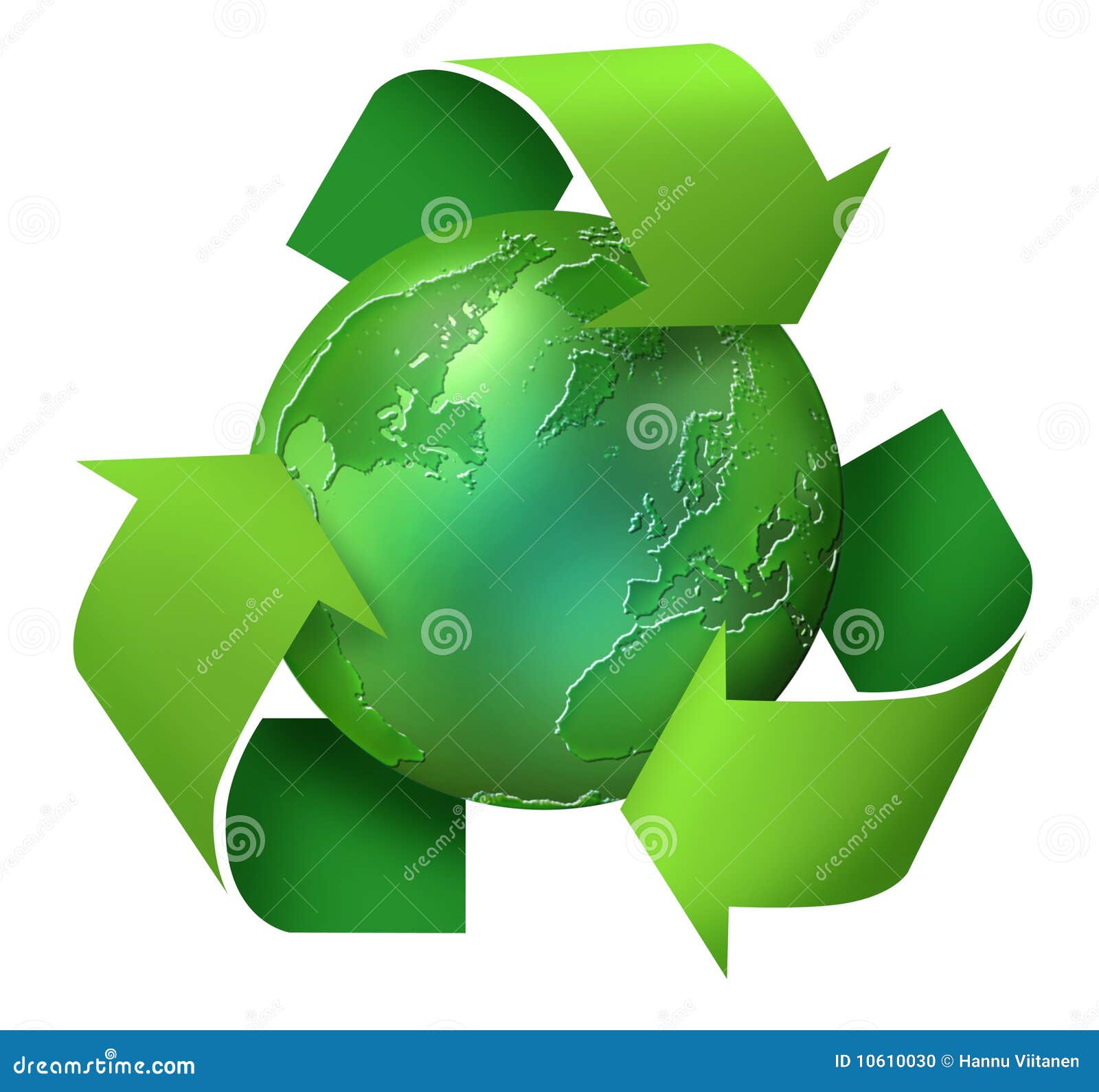 Groen aarde recycling stock illustratie. Illustration of naughty - 10610030