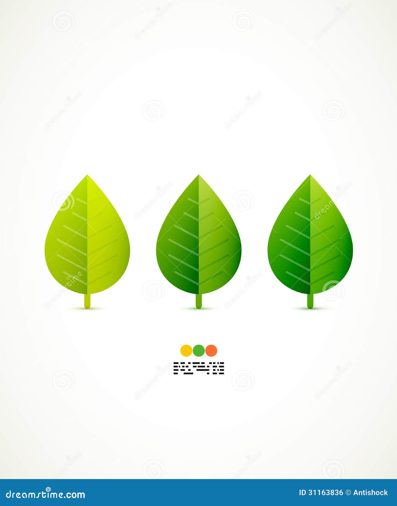 Groen blad vectorconcept vector illustratie. Illustration of decoratief ...