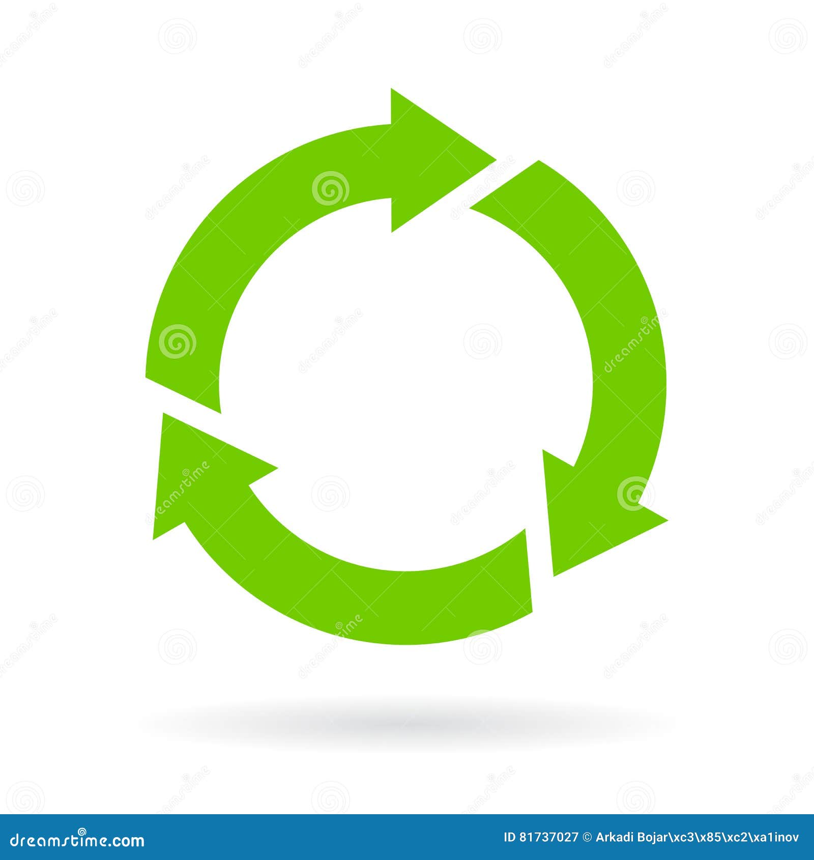 Groen Cyclus Vectorpictogram Vector Illustratie - Illustration of ...