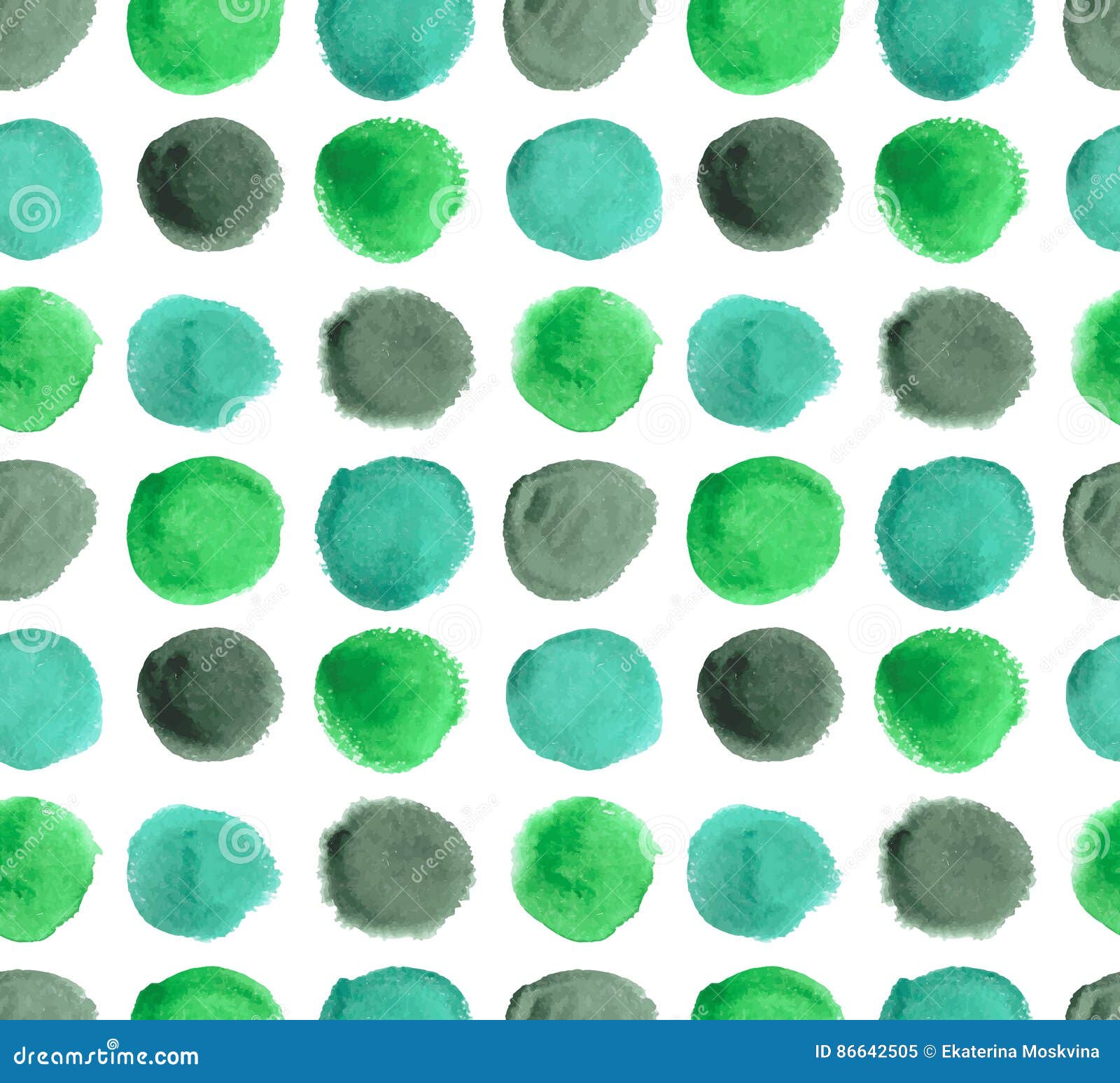 Groen Dots Seamless-patroon Vector Illustratie - Illustration of ...