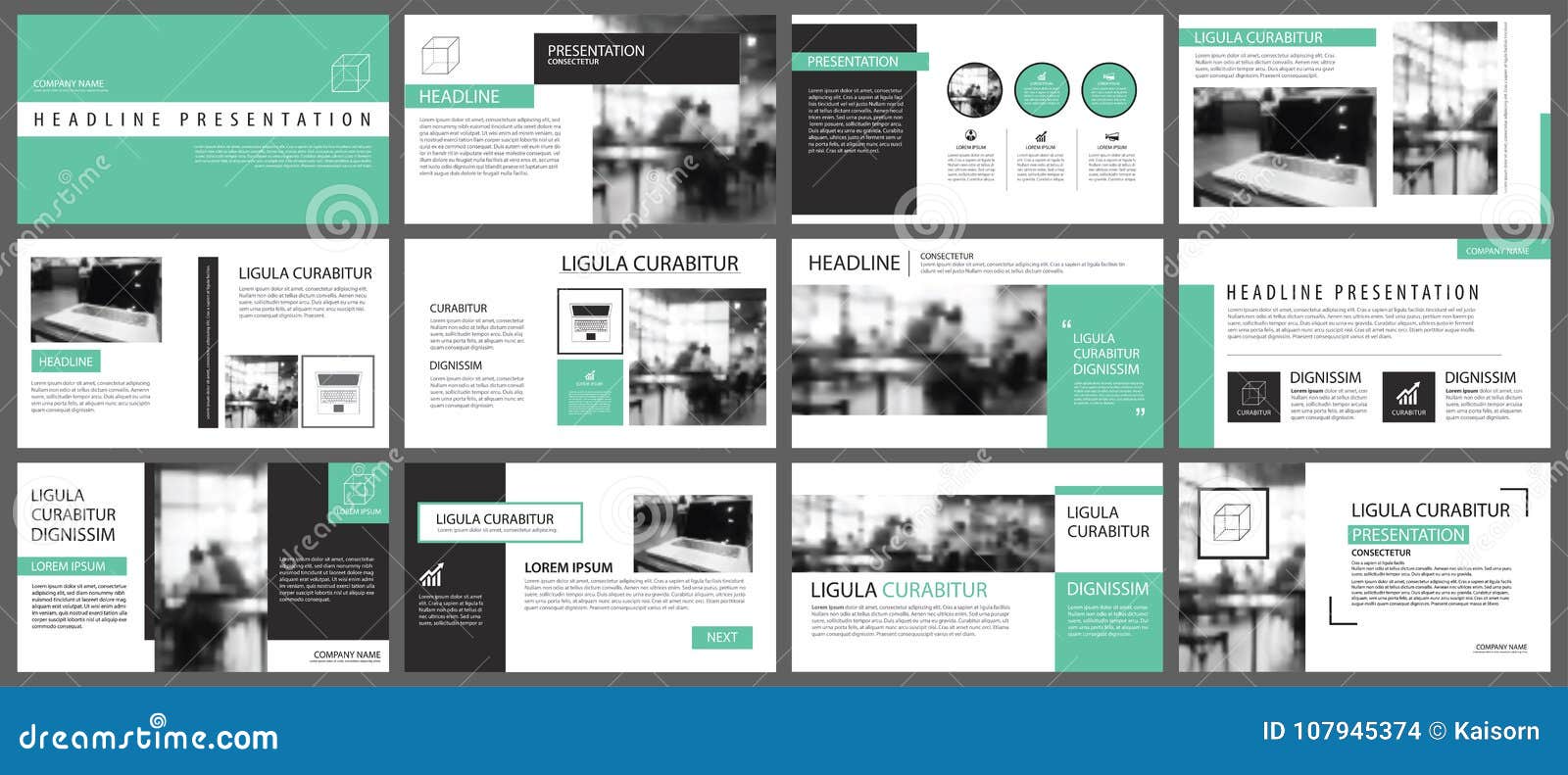 Groen En Wit Element Voor Dia Infographic Op Achtergrond Vector ...