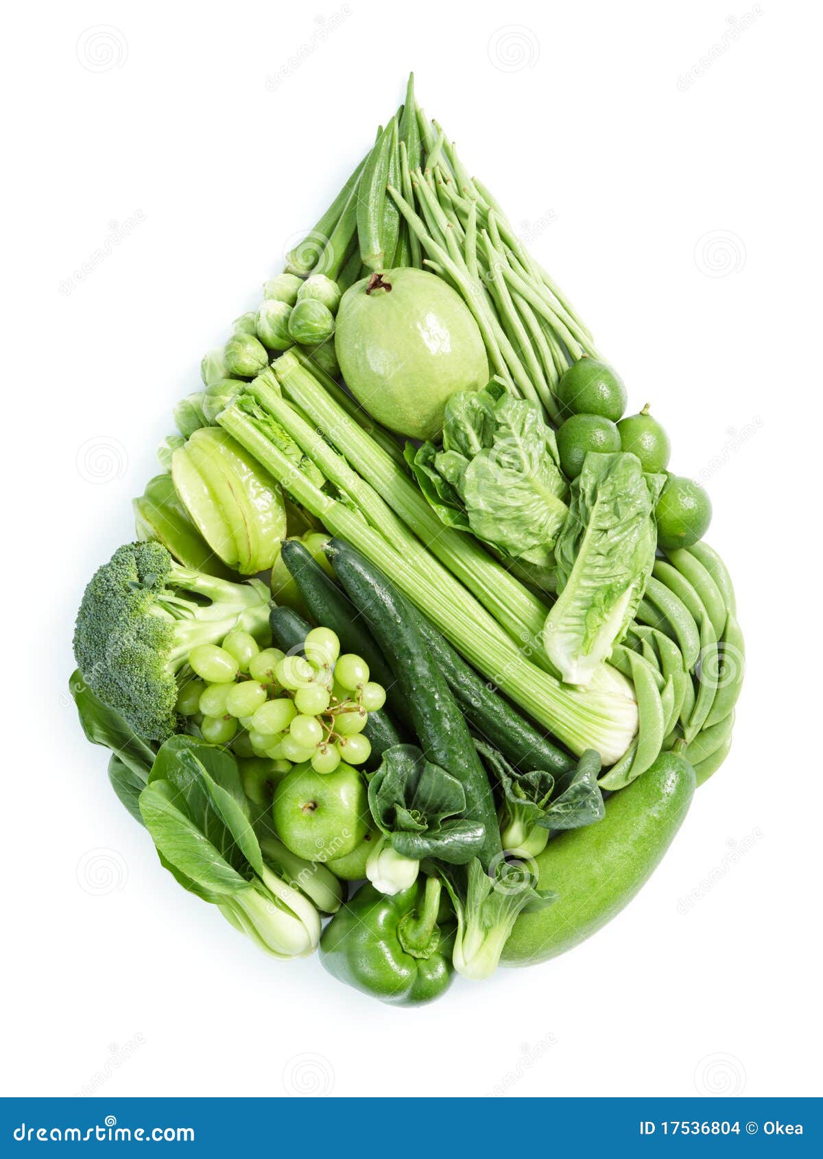 Groen gezond voedsel stock foto. Image of vrucht, water - 17536804