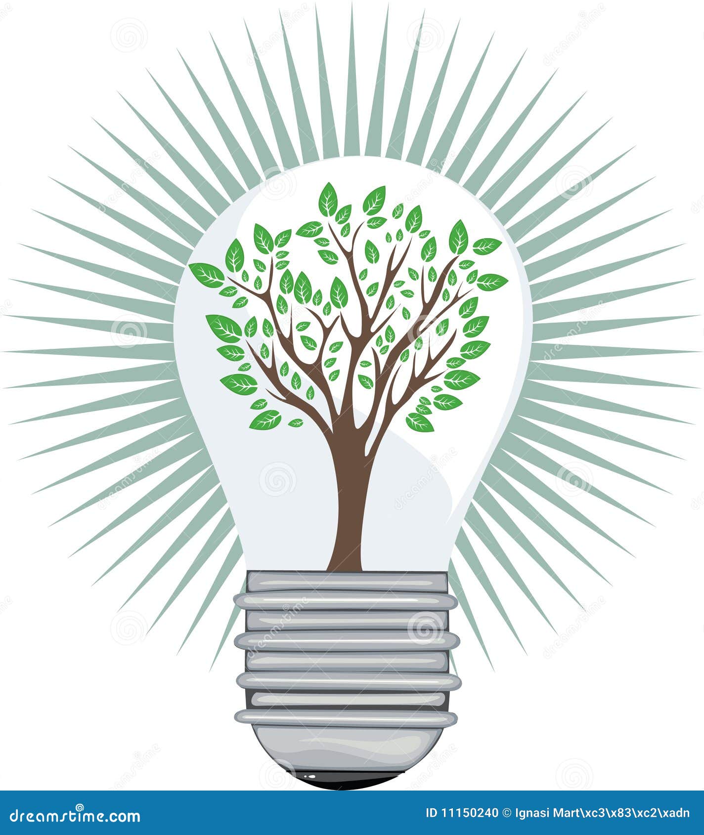 Groen idee vector illustratie. Illustration of groei - 11150240