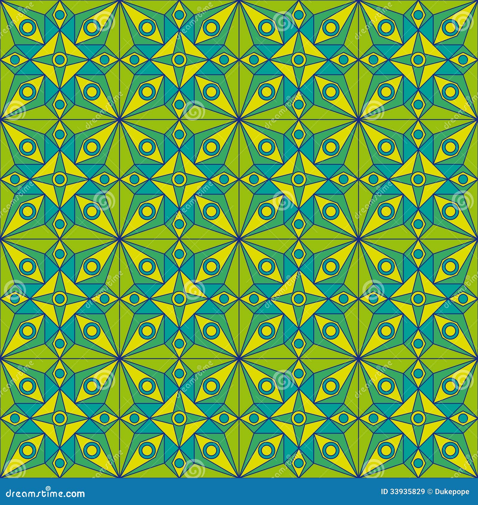 Groen Jugendstil-Patroon stock illustratie. Illustration of modern ...