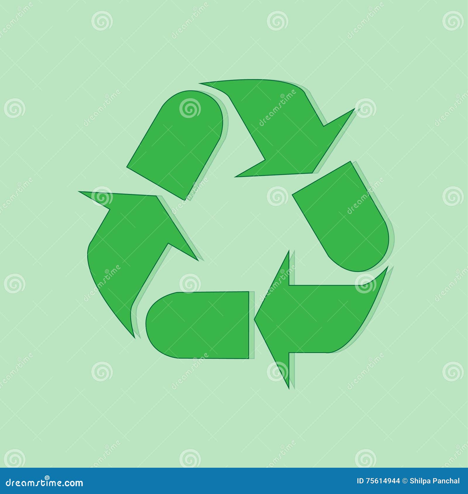 Groen Kringlooplogo Design Vector Stock Illustratie - Illustration of ...