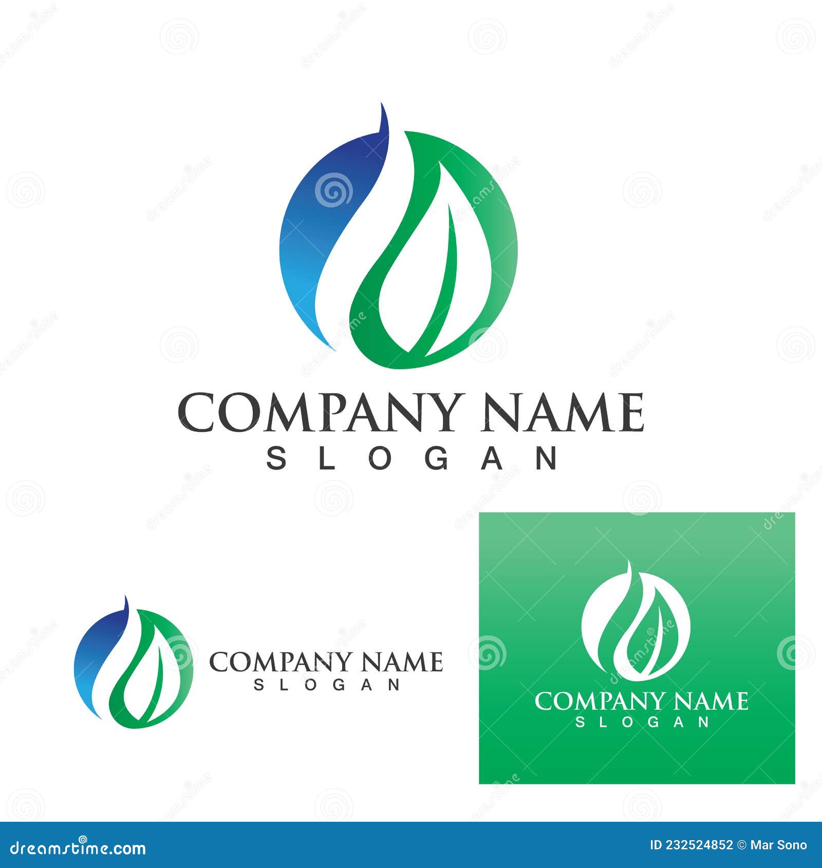 Groen Logo Bladboom En Symbool Vector Eps10 Vector Illustratie ...