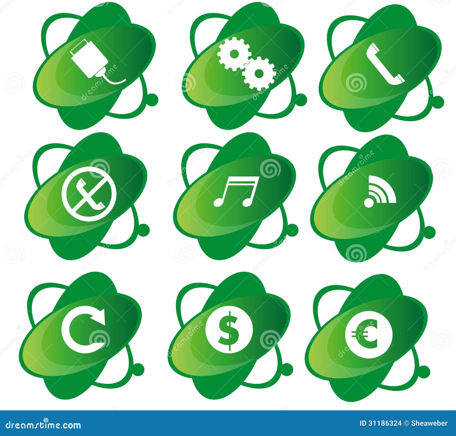 Groen pictogram vector illustratie. Illustration of euro - 31186324