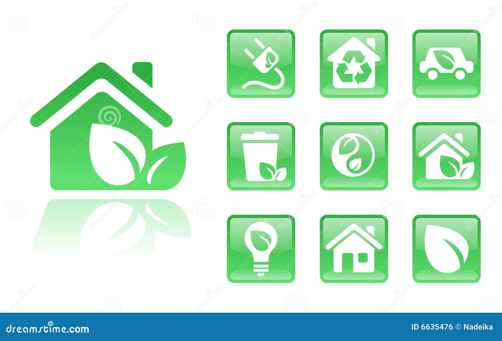 Groen-pictogram-huis vector illustratie. Illustration of vuil - 6635476