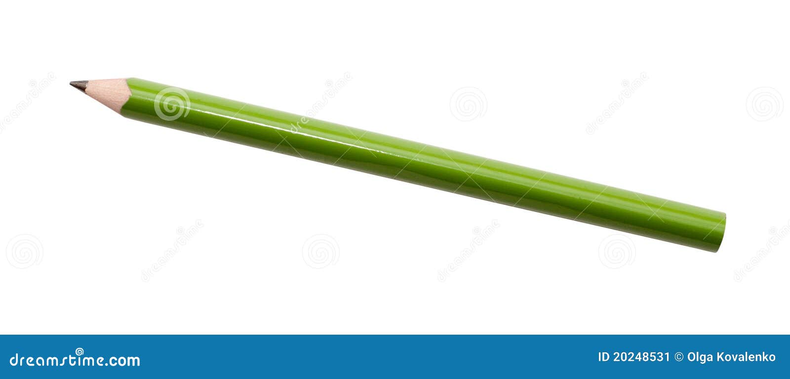 Groen potlood stock afbeelding. Image of hobbys, beschrijvend - 20248531