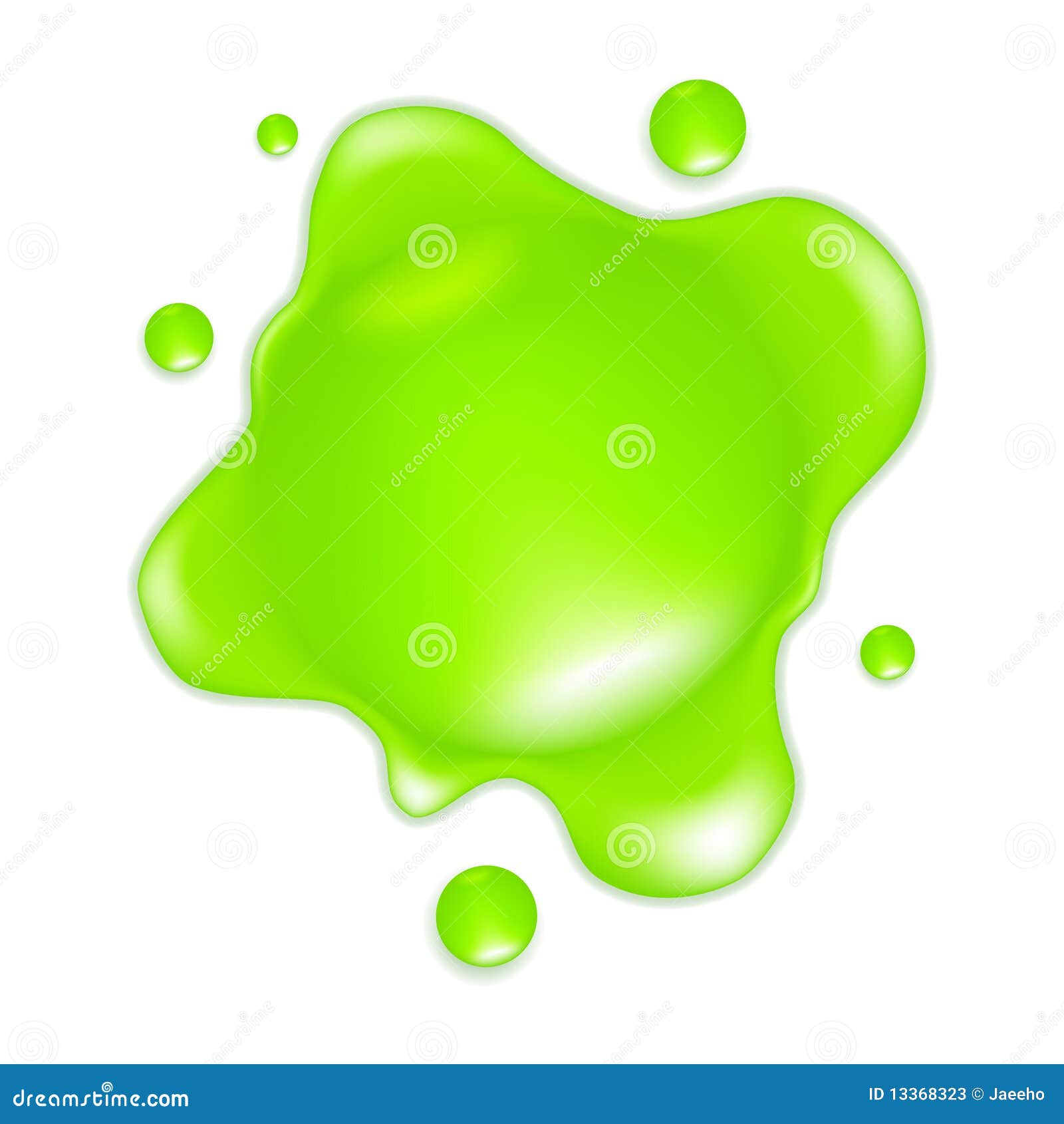 Groen Slijm vector illustratie. Illustration of dauw - 13368323
