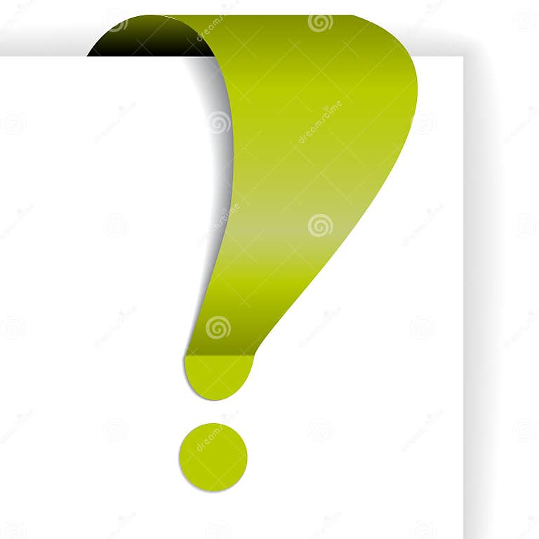 Groen uitroepteken vector illustratie. Illustration of beschrijvend ...