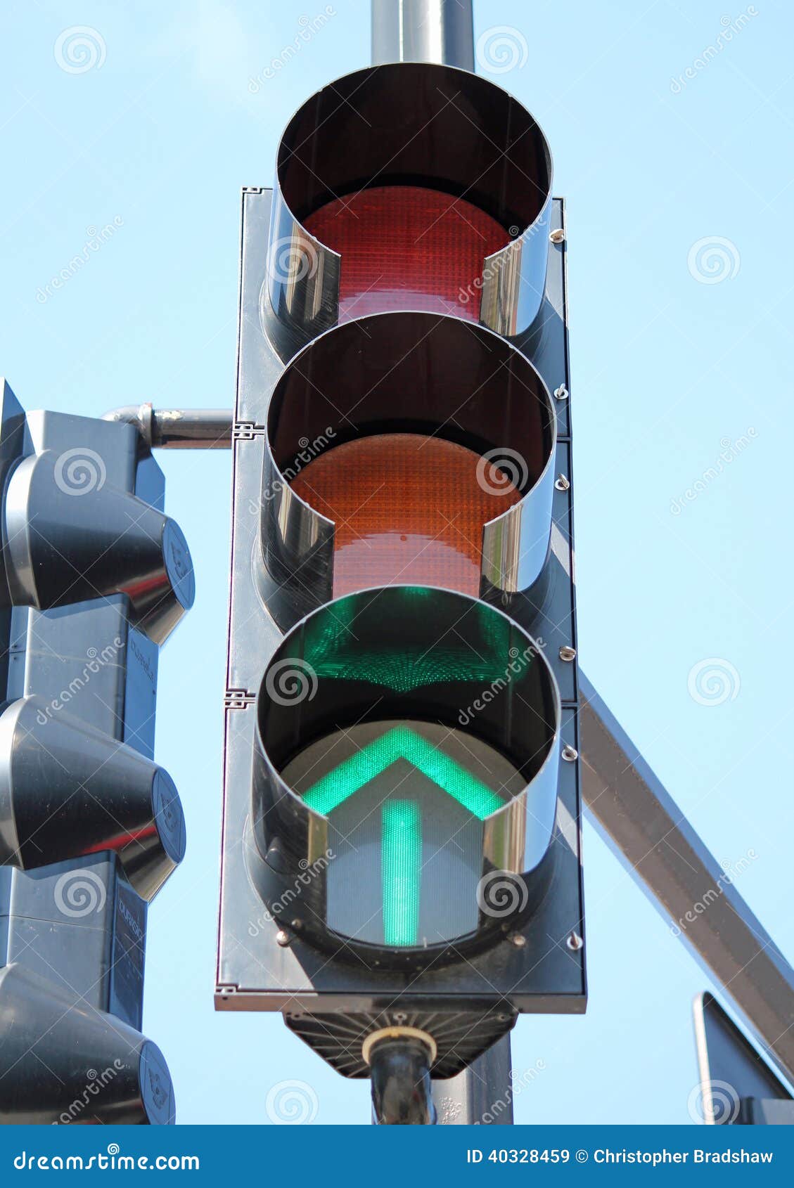 Groen Verkeerslicht stock afbeelding. Image of lamp, stad - 40328459