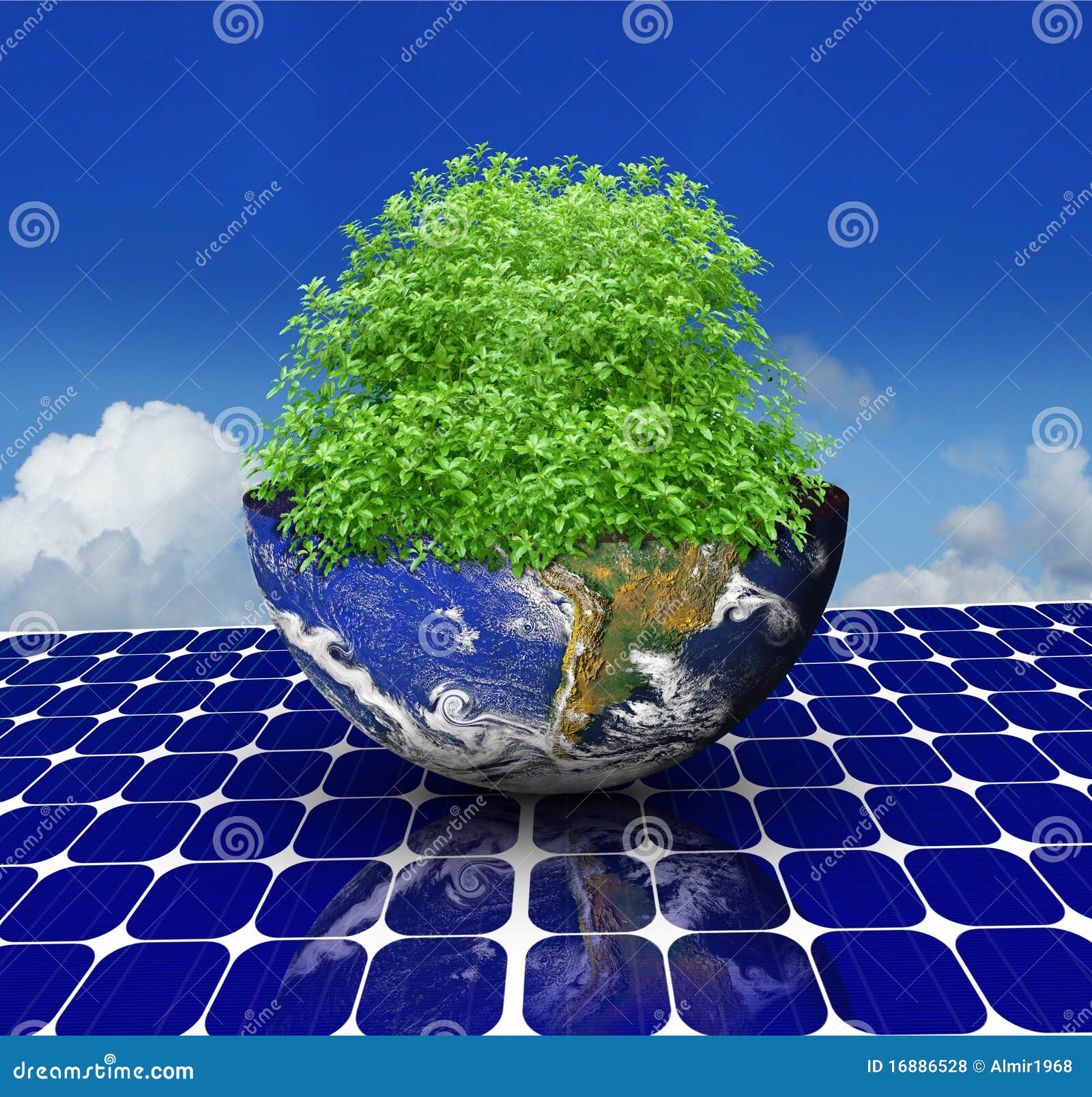 Groene aarde stock illustratie. Illustration of blad - 16886528