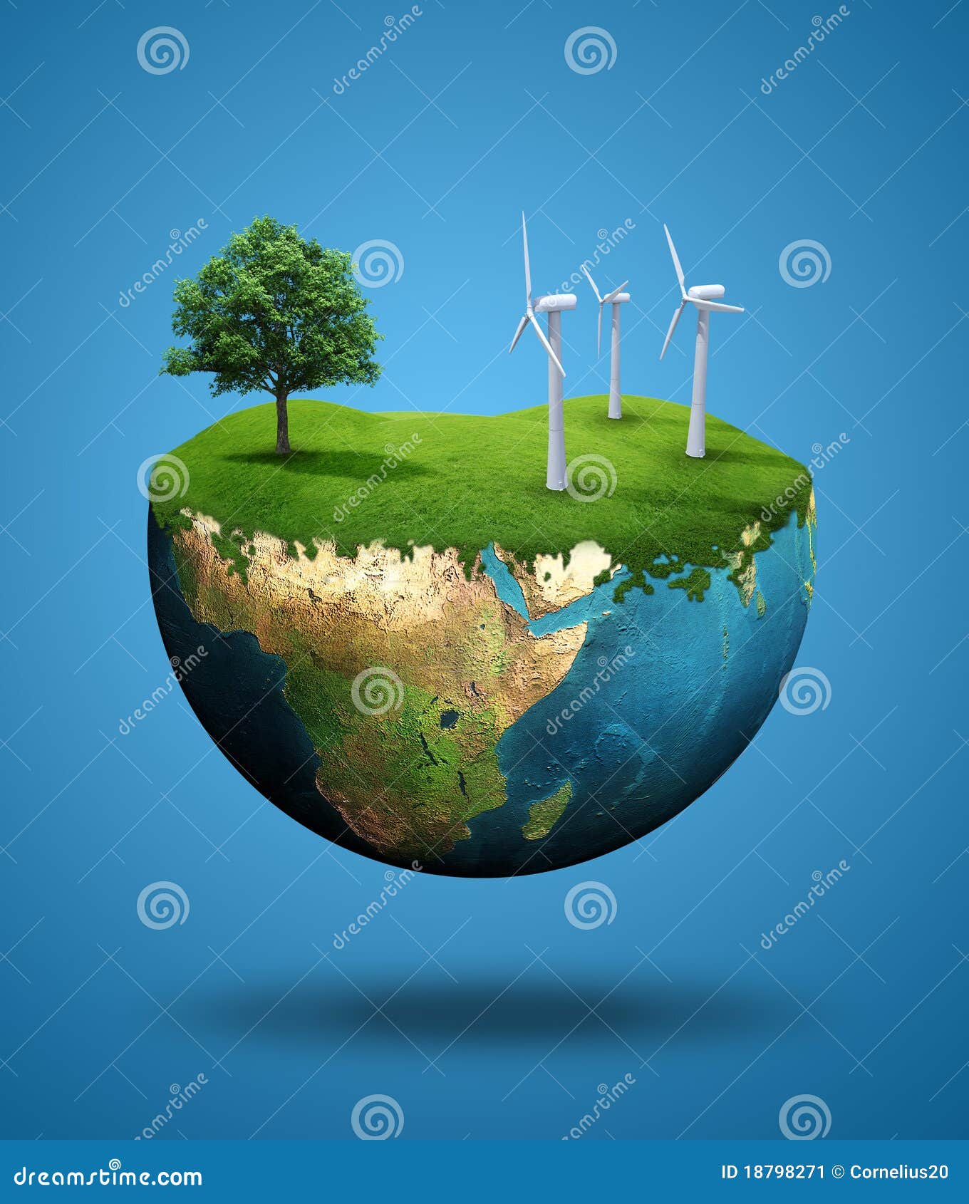 Groene aarde stock illustratie. Illustration of gras - 18798271