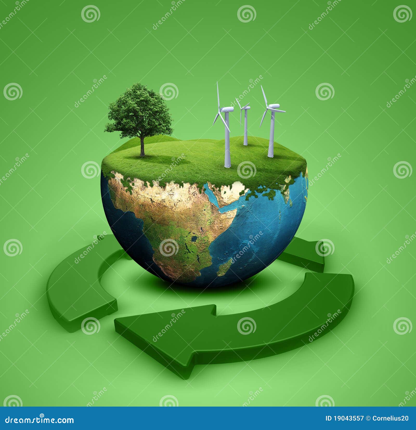 Groene aarde stock illustratie. Illustration of nave - 19043557