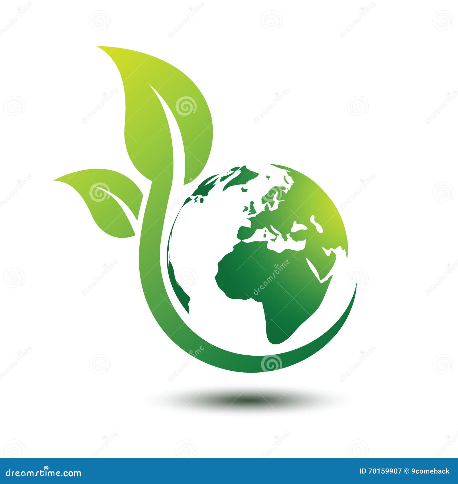 Groene Aarde vector illustratie. Illustration of achtergrond - 70159907