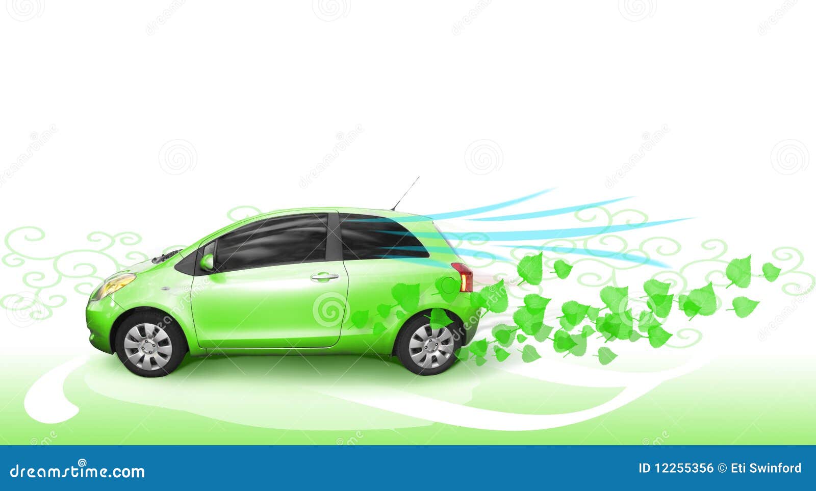 Groene auto stock foto. Image of begrip, economisch, klein - 12255356