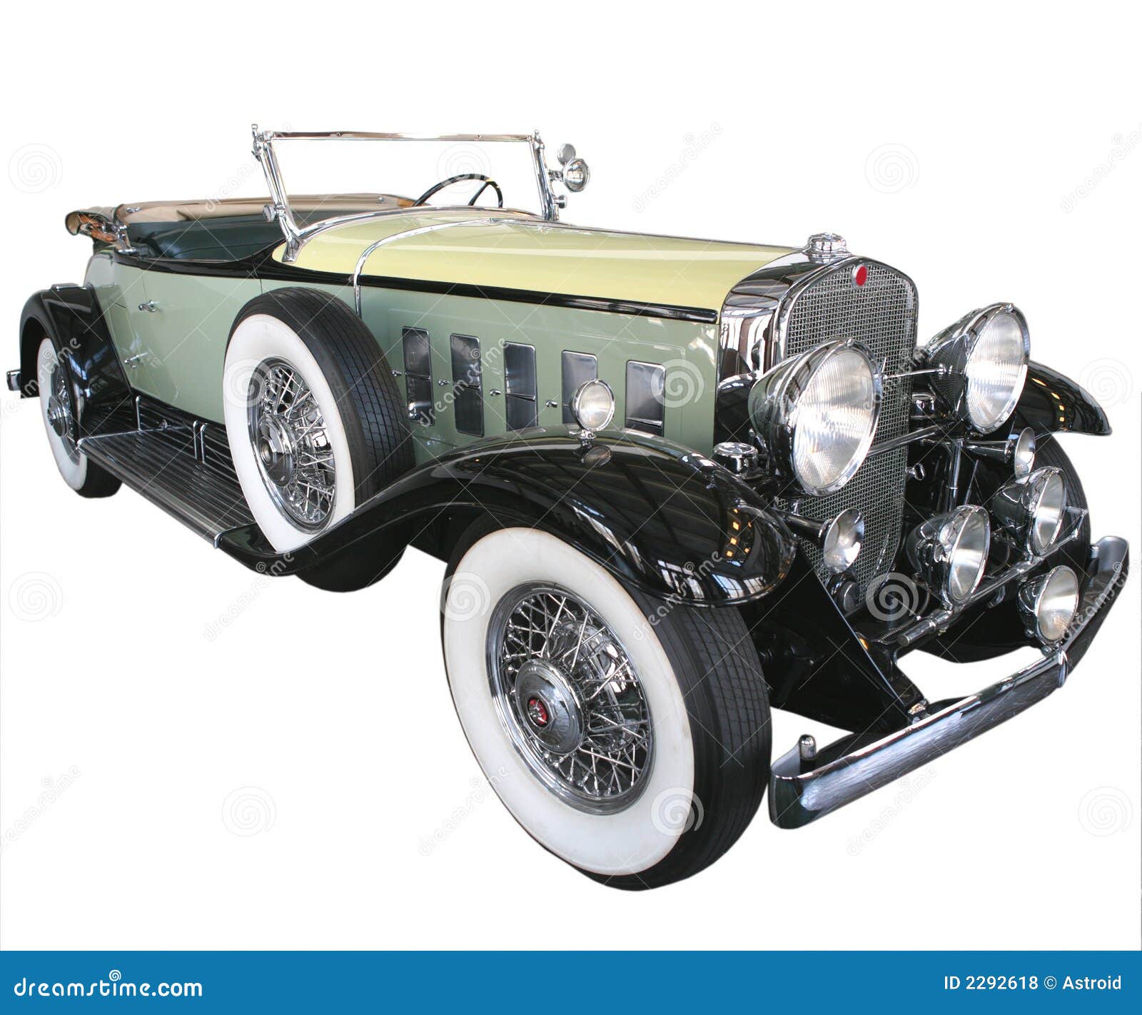 Groene Auto van jaren '20 stock foto. Image of klassiek - 2292618