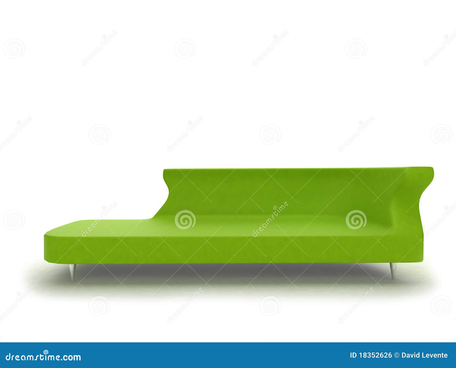 Groene bank stock illustratie. Illustration of levensonderhoud - 18352626