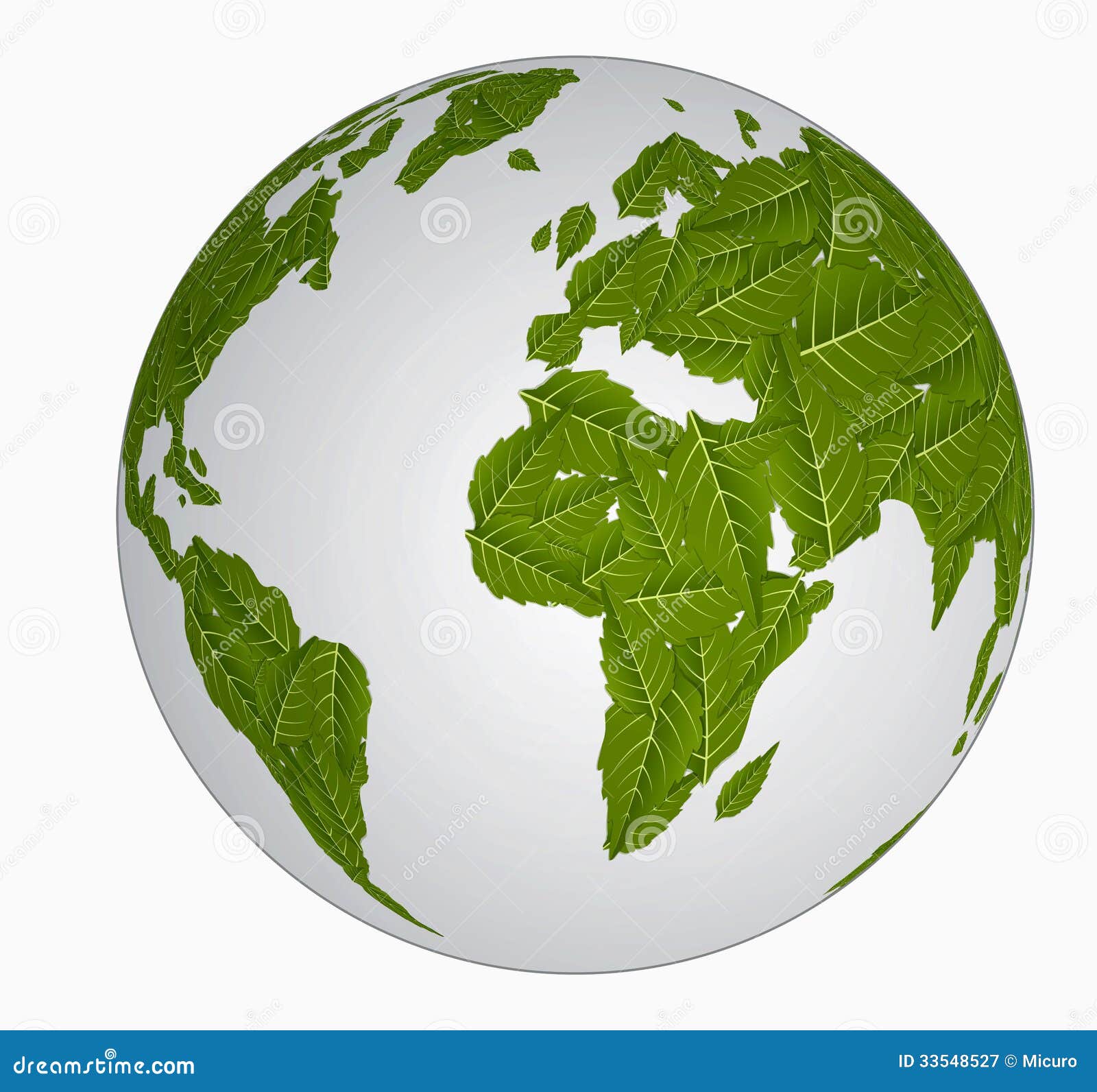 Groene bol stock illustratie. Illustration of ecologie - 33548527