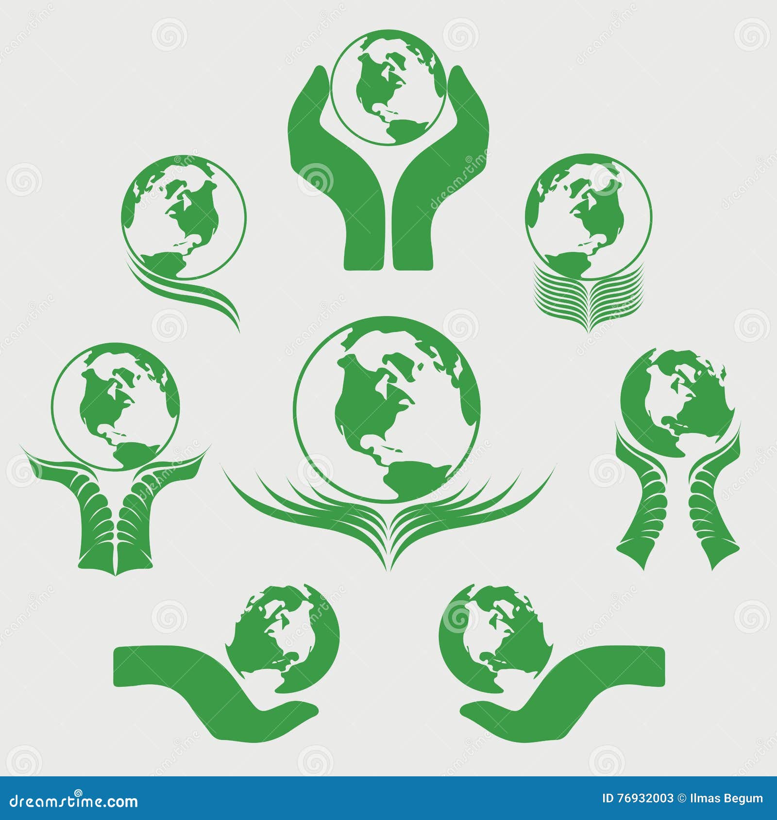 Groene Bol Logo Vector Illustration Vector Illustratie - Illustration ...