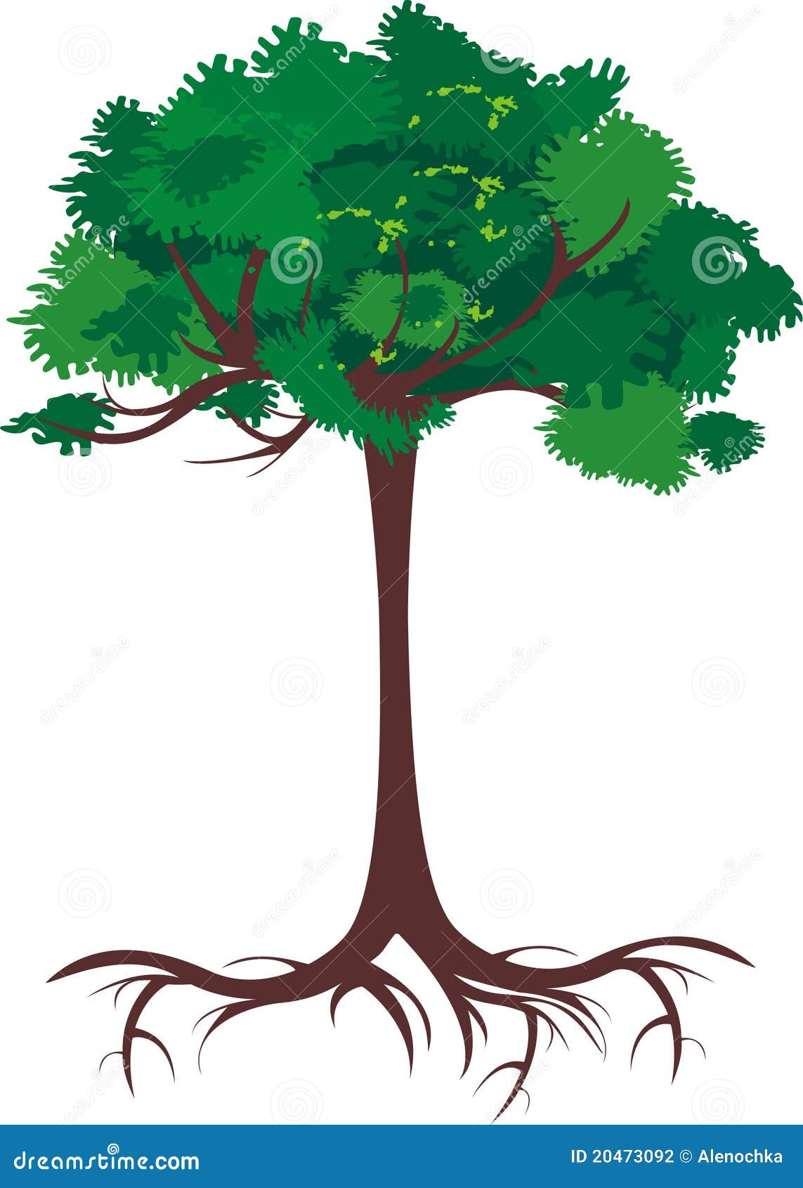 Groene boom stock illustratie. Illustration of enkelvoudig - 20473092