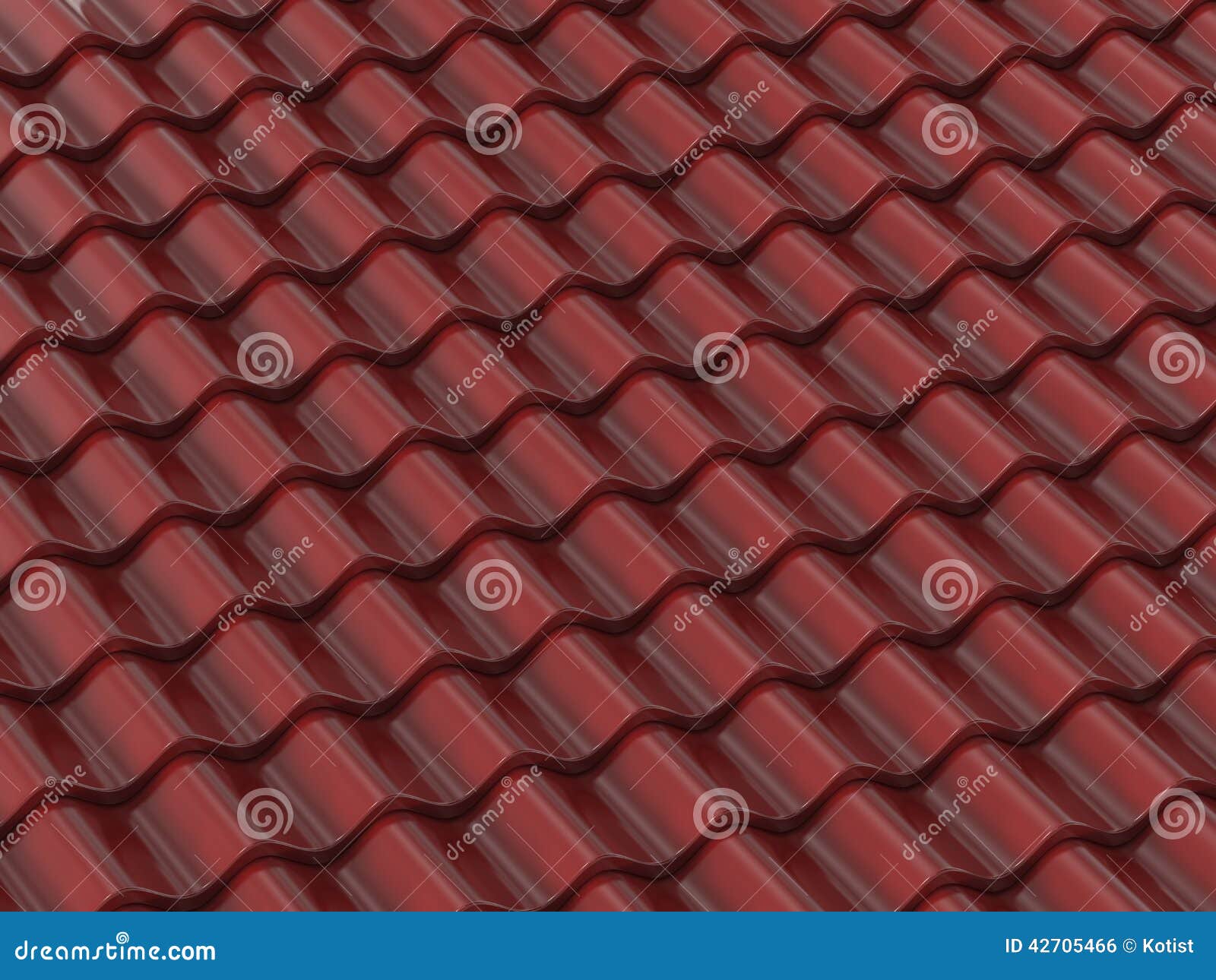 Groene daktegel stock illustratie. Illustration of bruin - 42705466