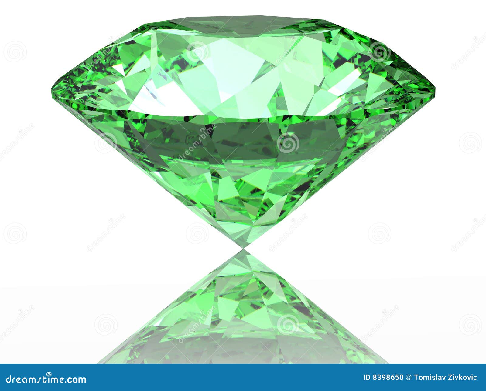 Groene diamant stock illustratie. Illustration of glans - 8398650